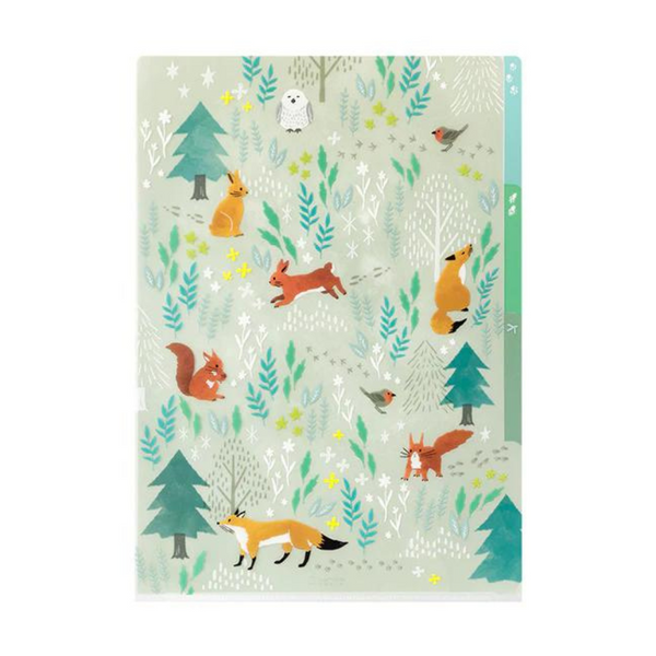 MD 3 Pockets Clear Folder A5 Nordic Animals – WRITER Stationery Store