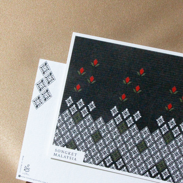 LIFE DESIGN STUDIO Batik & Songket Cards Raja – WRITER Stationery Store