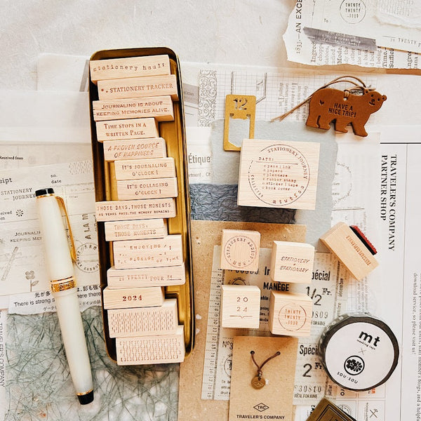 PENSPAPERSPLANNER Rubber Stamp Stationery Tracker – WRITER Stationery Store