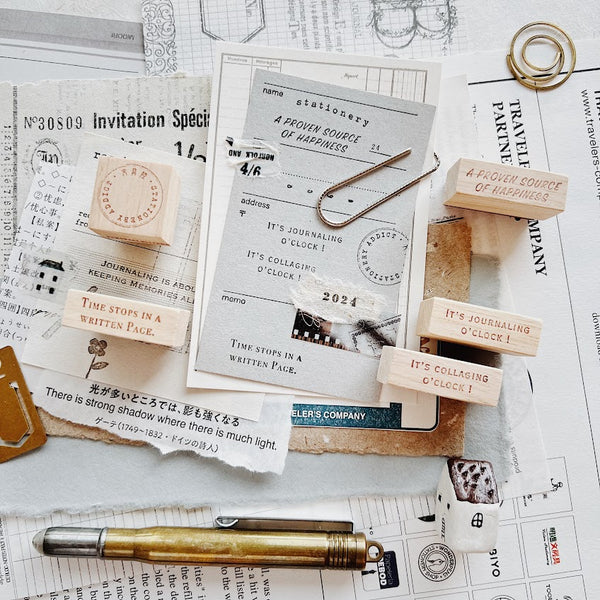 PENSPAPERSPLANNER Rubber Stamp Stationery Addict – WRITER Stationery Store