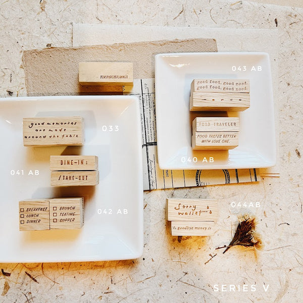 PPP Rubber Stamp Food Tastes.....Loved Ones – WRITER Stationery Store