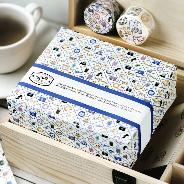 BGM Masking Tape World Cafe Travel : Mini Stamps – WRITER Stationery Store
