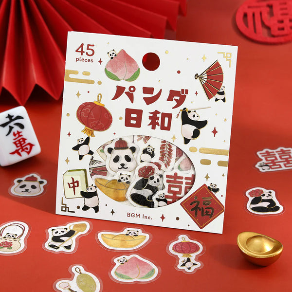 BGM Flakes Seal Panda Days : Chinese Cuisine – WRITER Stationery Store