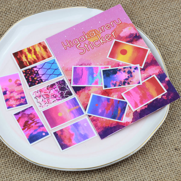 KAZEL LIM Watercolor Sticker Higakaureru – WRITER Stationery Store