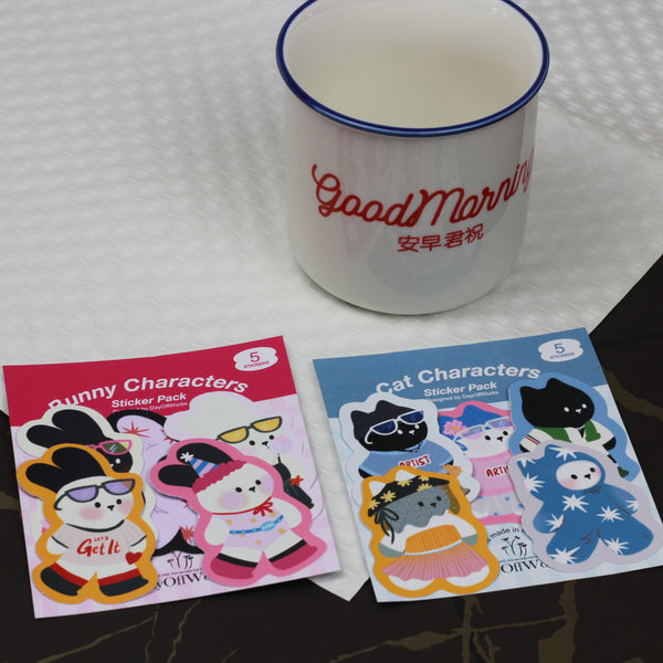 DOW Sticker Pack Cat Characters – WRITER Stationery Store