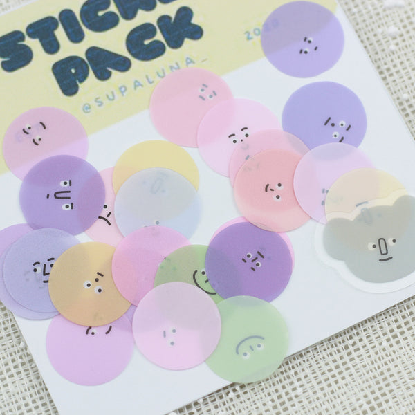 SUPA LUNA Sticker Pack Purple Mood – WRITER Stationery Store