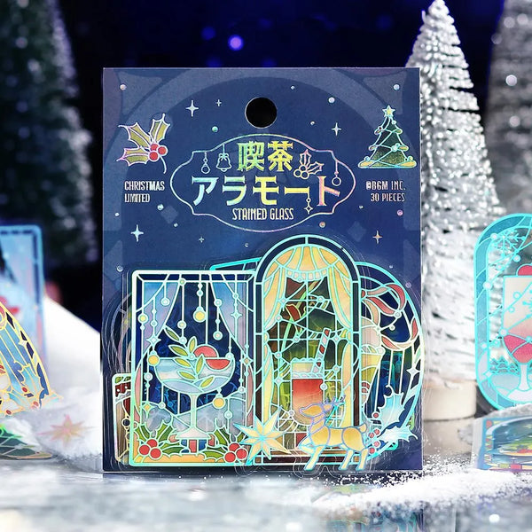 BGM Clear Seal Cafe A la Mode Stained Glass Christmas Night – WRITER ...