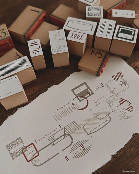 NOVE Postmark Collection Rubber Stamp Set 1 – WRITER Stationery Store