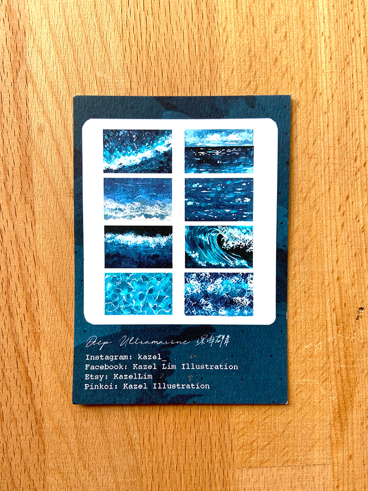 KAZEL LIM Watercolor Sticker Deep Ultramarine – WRITER Stationery Store