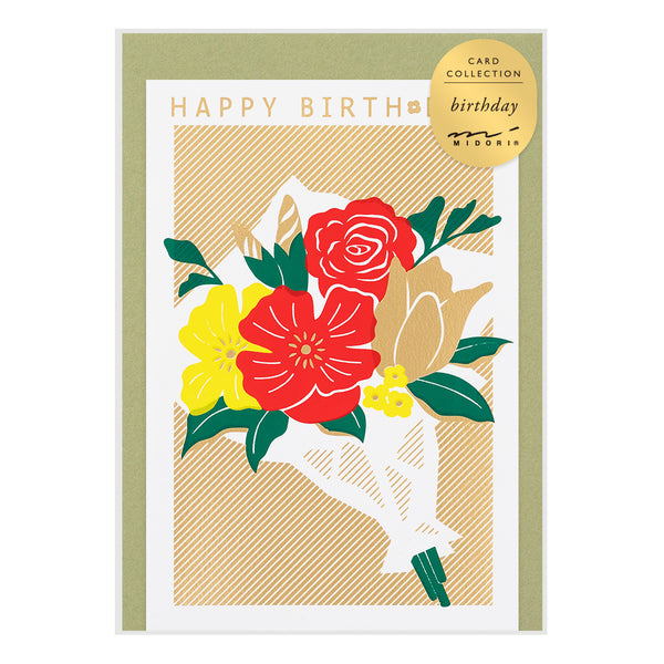MIDORI Card Color Foil Stamping Bouquet – WRITER Stationery Store