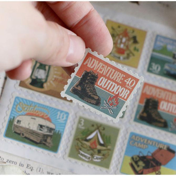 LCN Postage Sticker Camping – WRITER Stationery Store