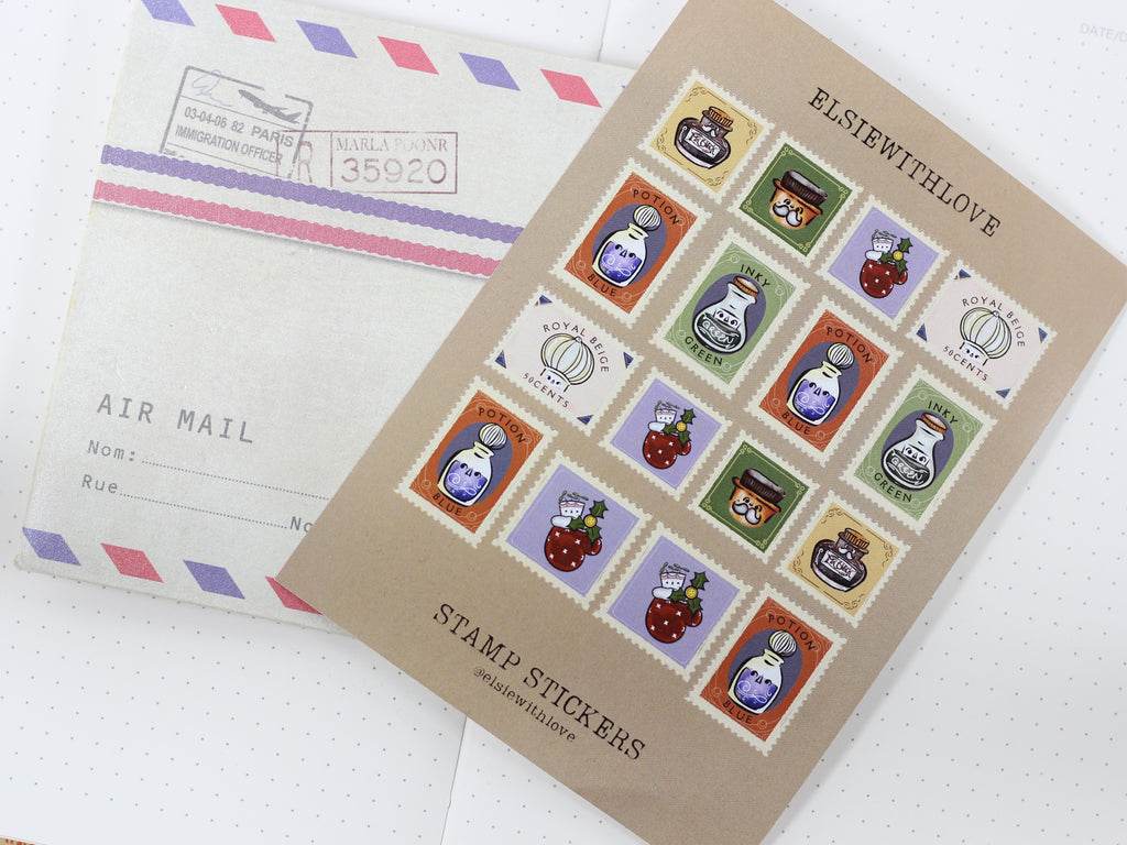 ELSIEWITHLOVE Sticker Packs Christmas Edition Postage Stamps – WRITER ...
