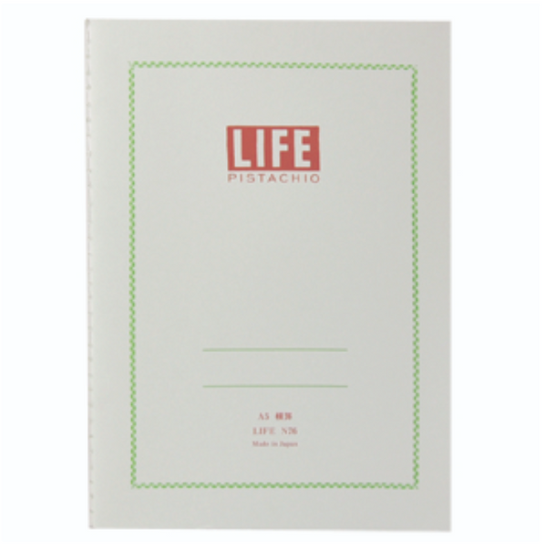 LIFE Pistachio Note 148 x 210mm 7mm Ruled – WRITER Stationery Store