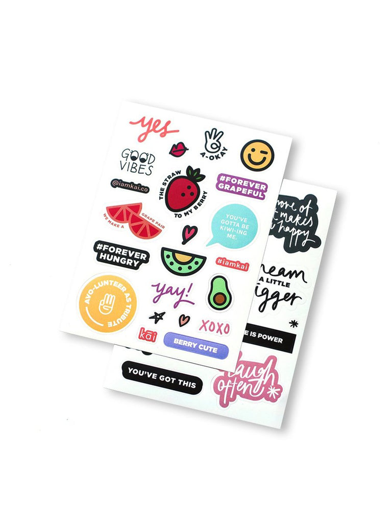 KAI Sticker Pack (2 sheets/per pack) – WRITER Stationery Store