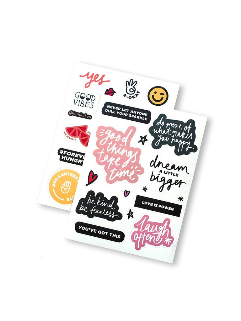 KAI Sticker Pack (2 sheets/per pack) – WRITER Stationery Store