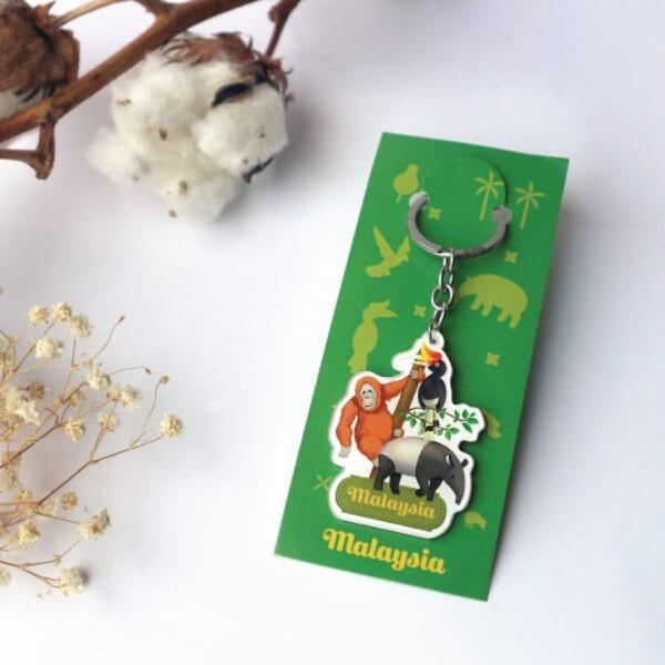 LOKA MADE Acrylic Key Chain Malaysia Natural Habitat – WRITER ...