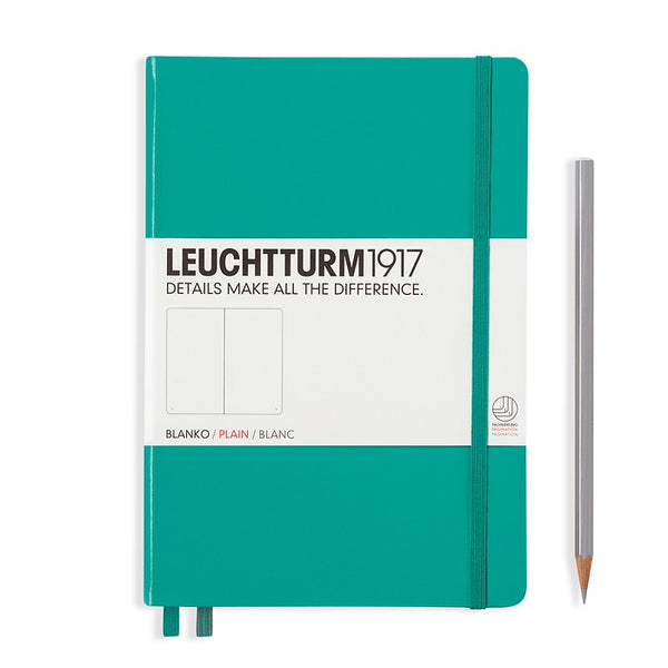 LEUCHTTURM1917 Hardcover A5 Medium Notebook Emerald – WRITER Stationery ...